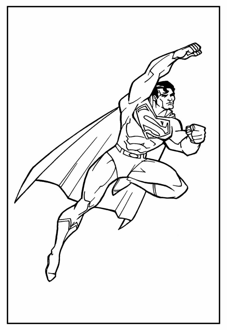 Desenhos do Super-Homem para imprimir e colorir - Pinte Online