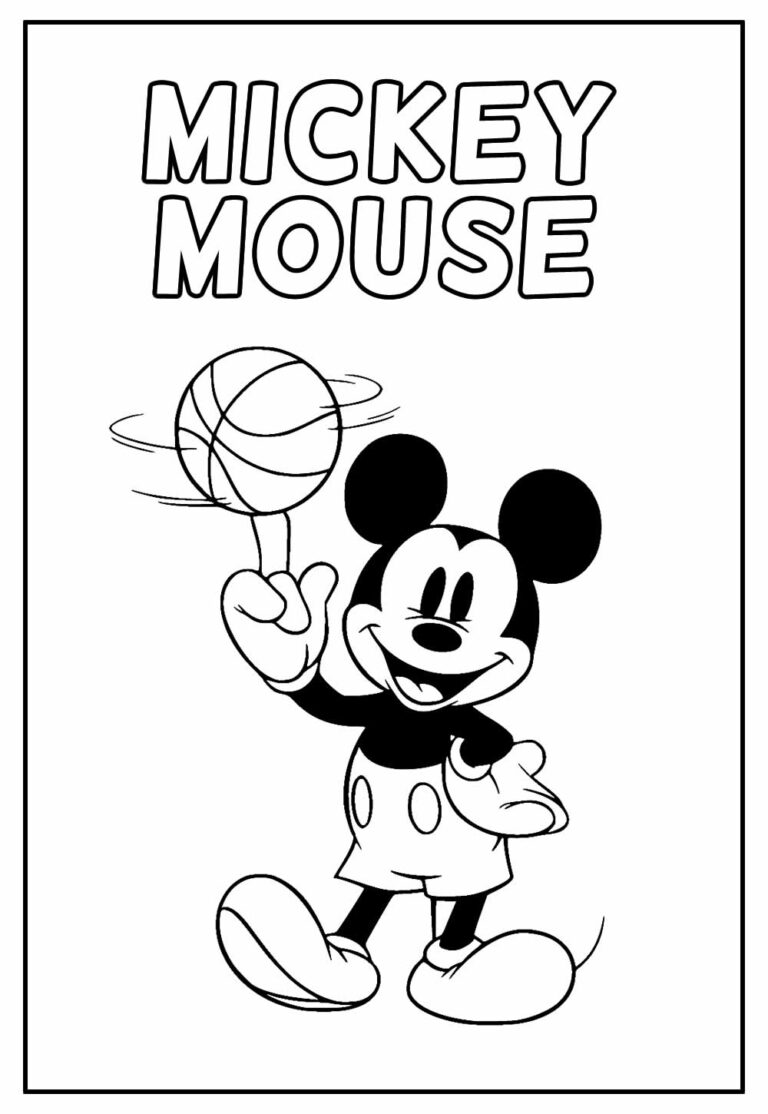 Desenhos do Mickey para imprimir e colorir - Pinte Online