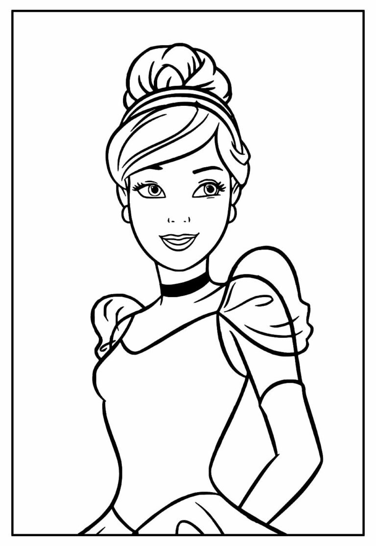 Desenhos da Cinderela para imprimir e colorir - Pinte Online