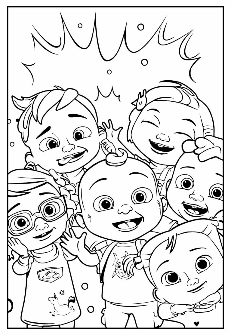 Desenhos do Cocomelon para imprimir e colorir - Pinte Online