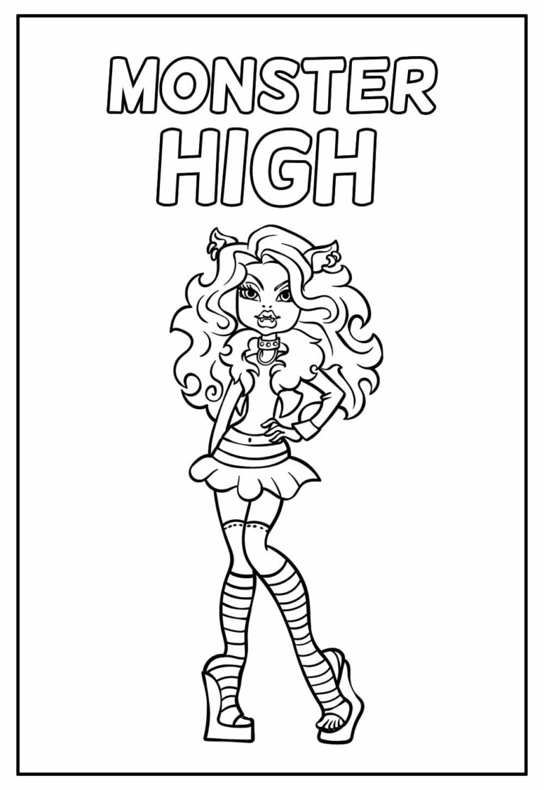 Desenhos de Monster High para imprimir e colorir - Pinte Online