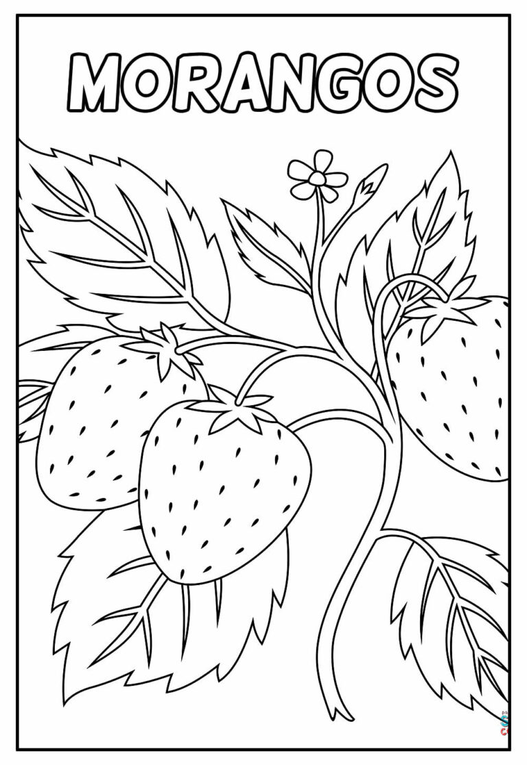 Desenhos de Morango para colorir - Pinte Online