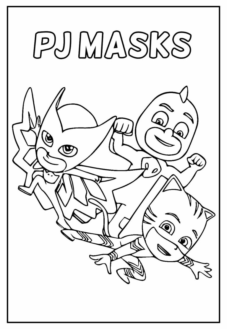 Desenhos de PJ Masks para imprimir e colorir - Pinte Online