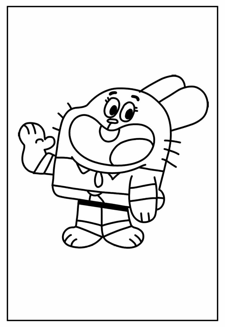 Desenhos do Incrível Mundo de Gumball para imprimir