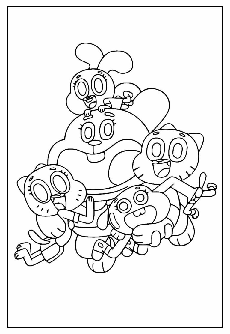 Desenhos do Incrível Mundo de Gumball para imprimir